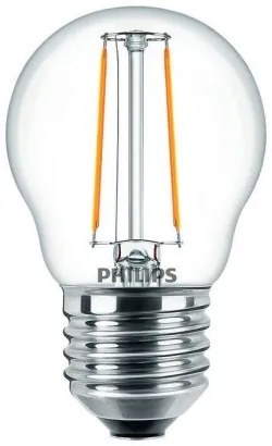 LED žárovka E27 Philips P45 Classic Filament 2W (25W) teplá bílá (2700K)