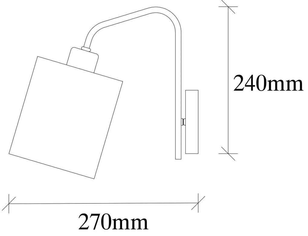 Nástěnná lampa Ve I bílá