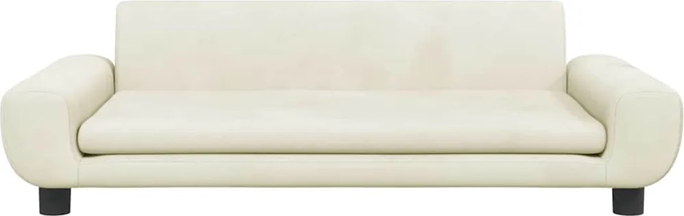 Pelíšek pro psy krémový 100 x 54 x 33 cm samet 171987