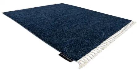 koberec BERBER 9000, tmavě modrý střapce, Maroko, Shaggy velikost 120x170 cm | krásné koberce cz