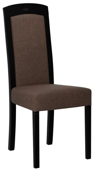 Čalouněná jídelní židle Heven VII, Barva dřeva: černý, Potah: Kronos 22