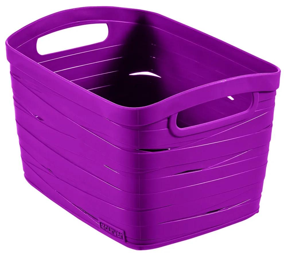 Curvar úložný box RIBBON S 8L fialová 00718-437