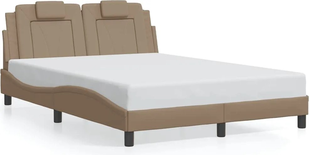 Rám postele Viana bez matrace cappuccino 120x200 cm umělá kůže 3208086