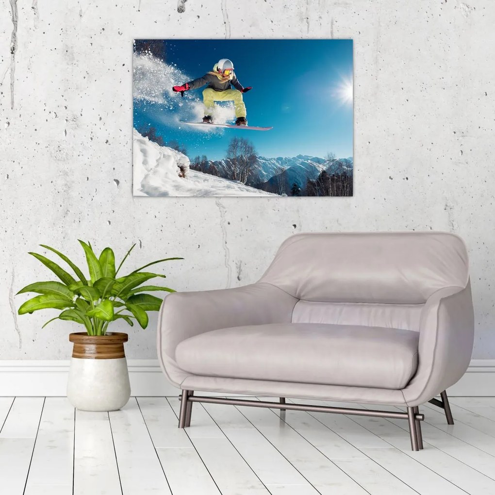 Obraz - Snowboardista (70x50 cm)