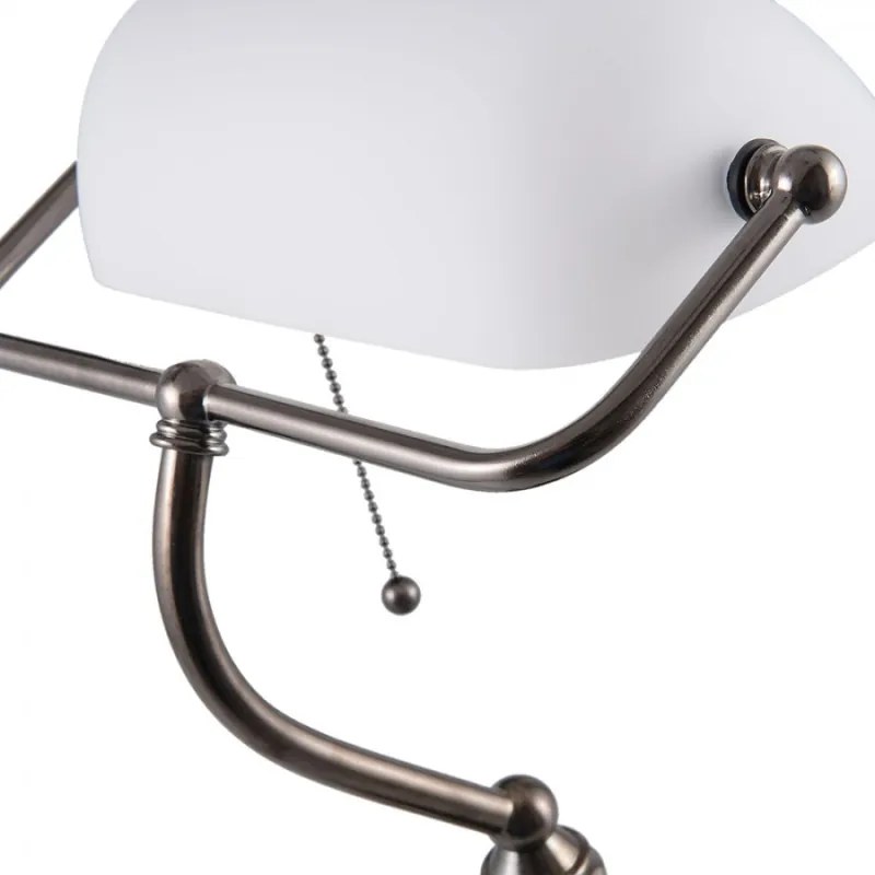 Stolní bankovní lampa WhiteBank – 27x23x42 cm