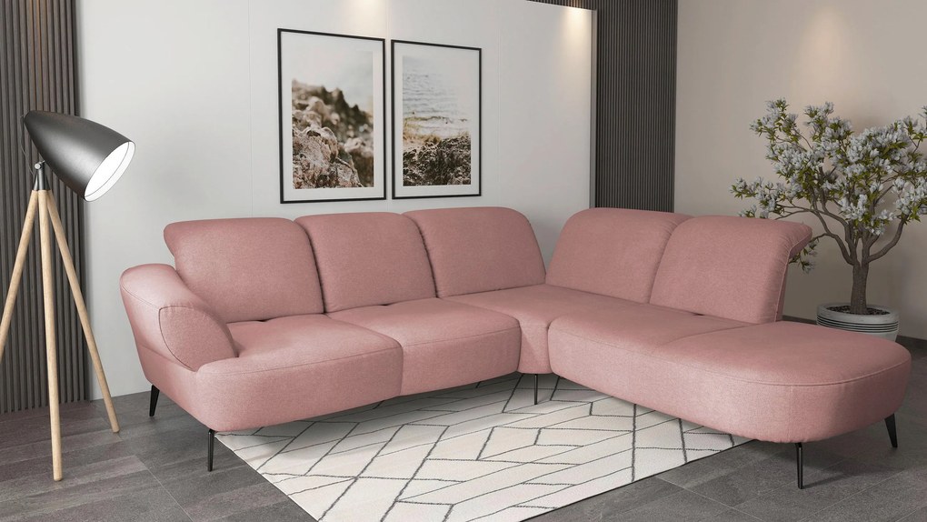 XXXLutz ROHOVÁ SEDAČKA, textil, starorůžová Sit & More - Sedací soupravy - 00014401322B