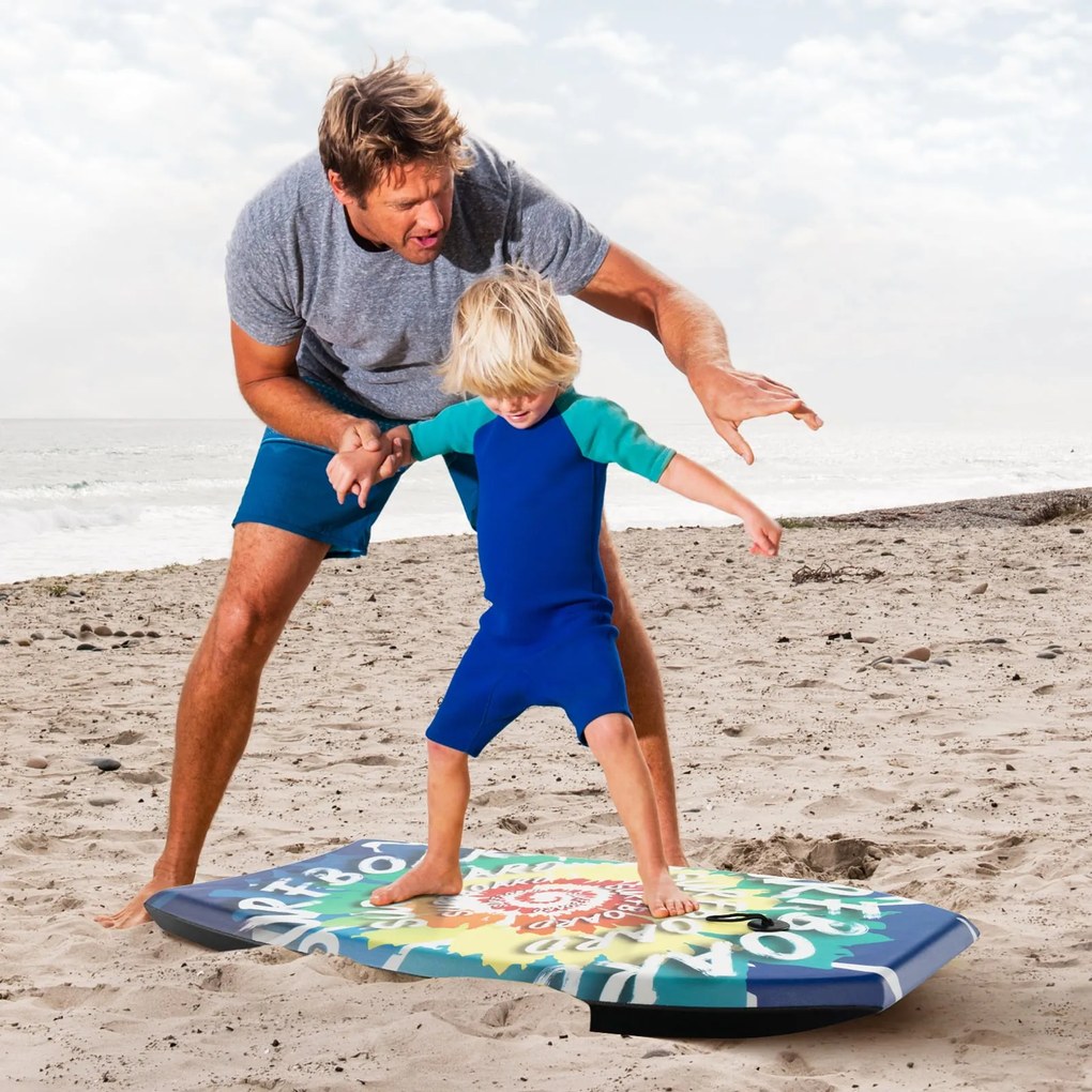 Costway 104 cm dlouhé bodyboard pro děti s jádrem z EPS a palubou XPE a vířivým