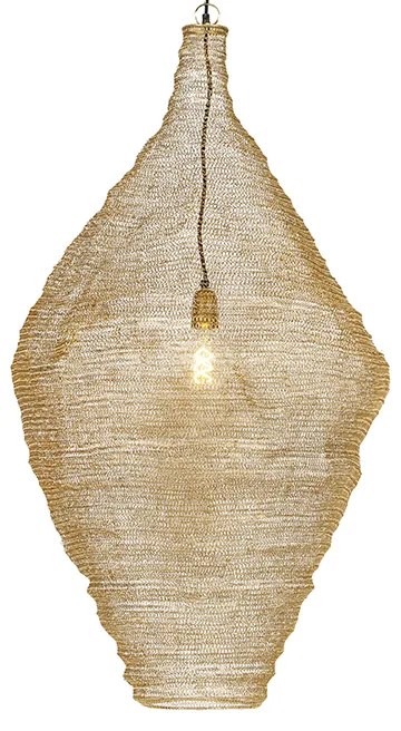 Orientální závěsné svítidlo zlaté 60 cm - Nidum L