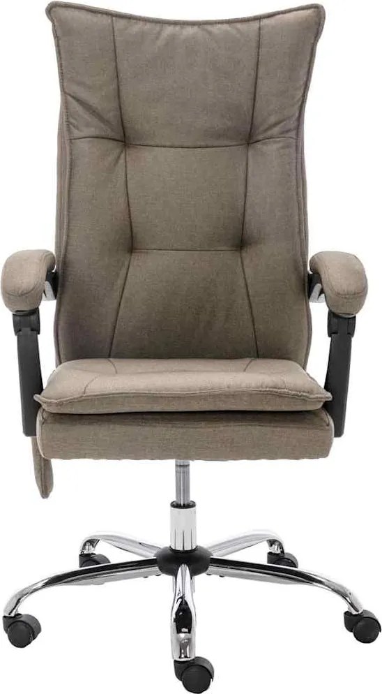 Masážní kancelářská židle taupe textil 20370