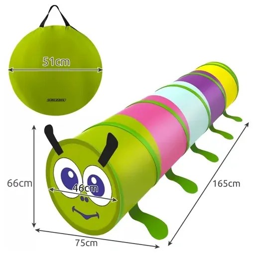 Dětský tunel Housenka 165 cm