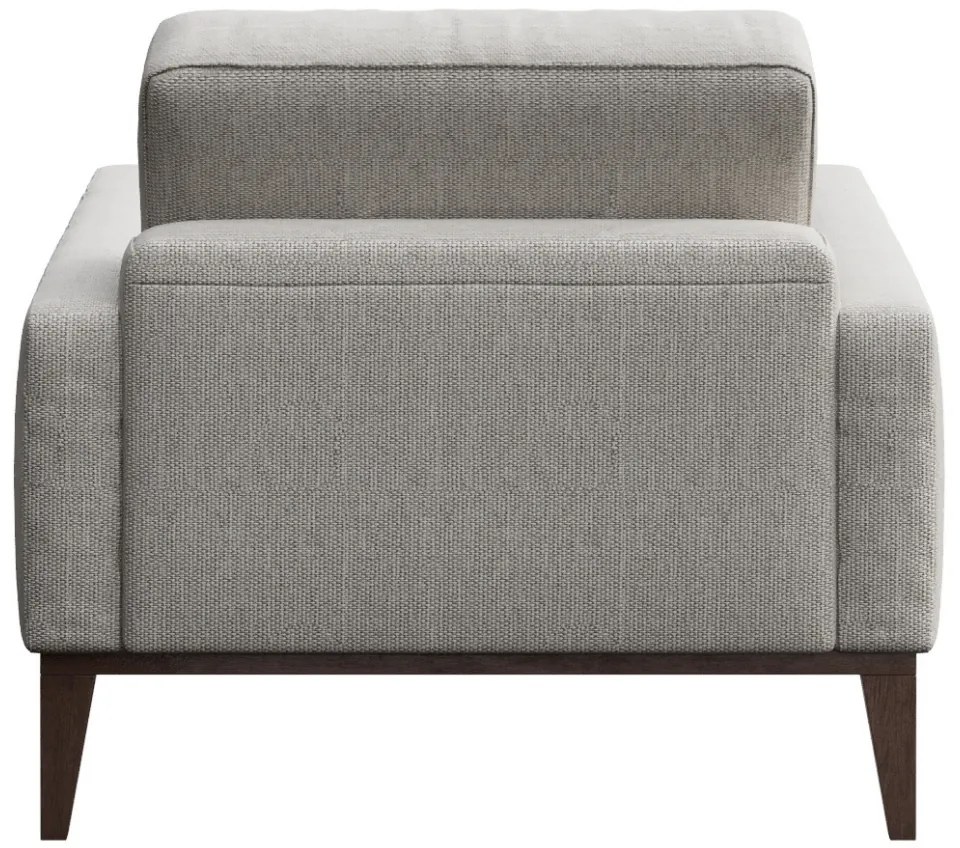 Světle šedé látkové křeslo MESONICA Musso Tufted
