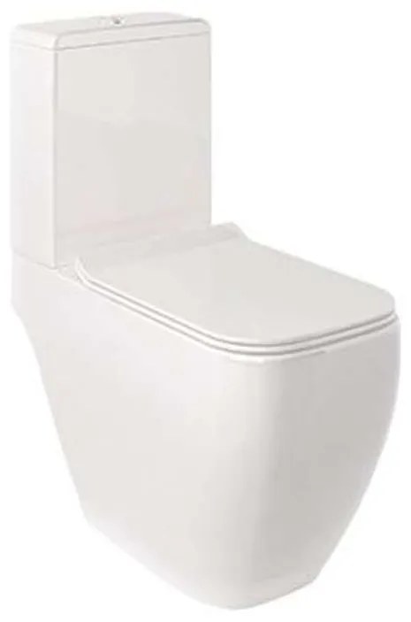Kludi Resa C - WC kombi mísa, spodní odpad, Rimless, SpiralFlush, lesklá bílá 28WCB0643