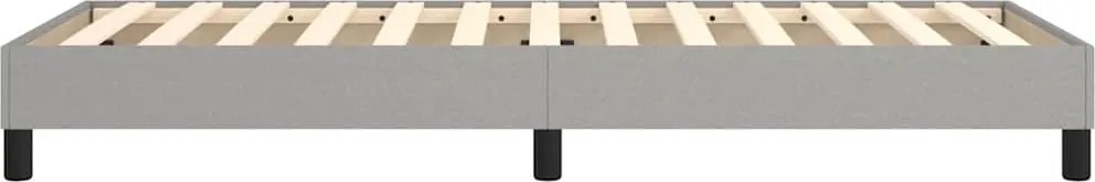 Rám postele s boxspringem světle šedý 90 x 200 cm textil 3120484