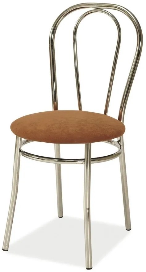 Jídelní čalouněná židle TINA hnědá