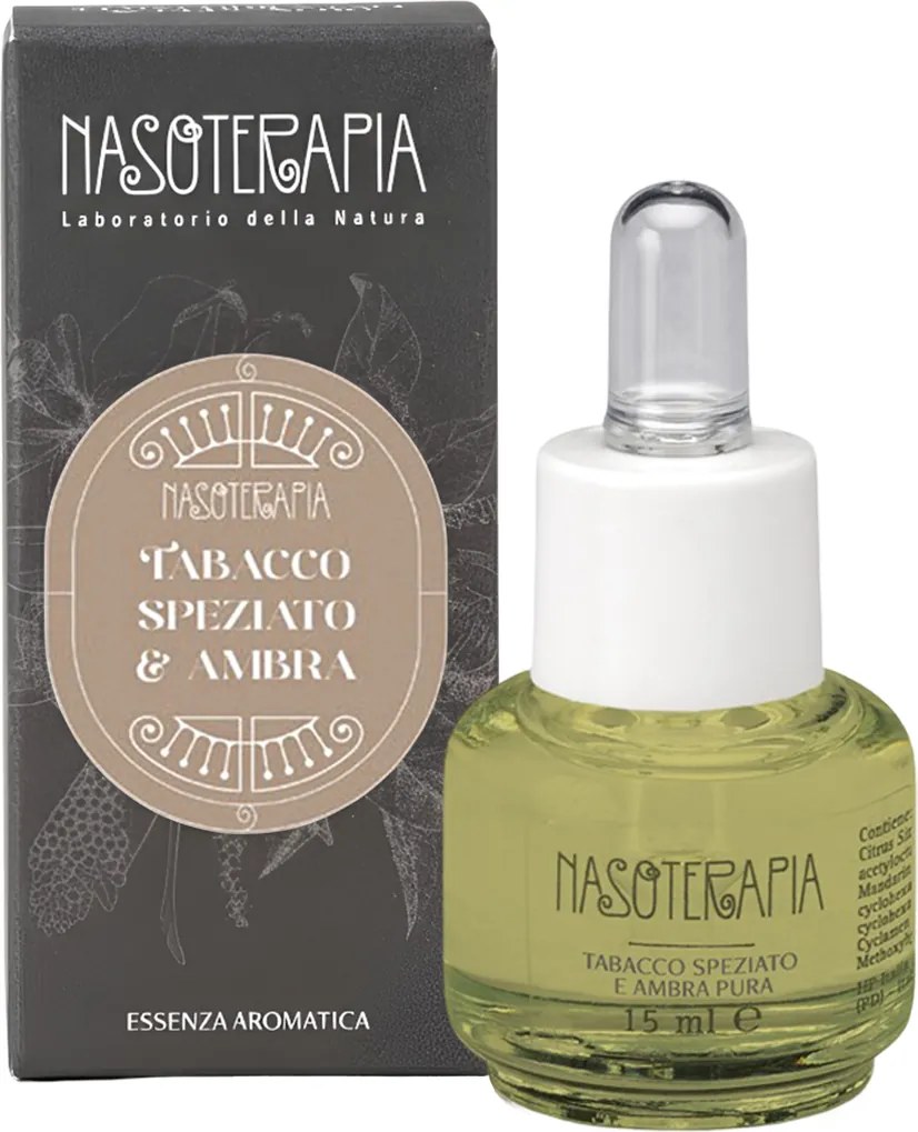 Nasoterapia vonný olej Tabacco Speziato e Ambra Pura, 15 ml