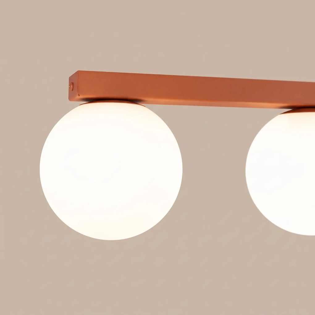Sollux Lighting Stropní svítidlo YOLI 4 okrově červené