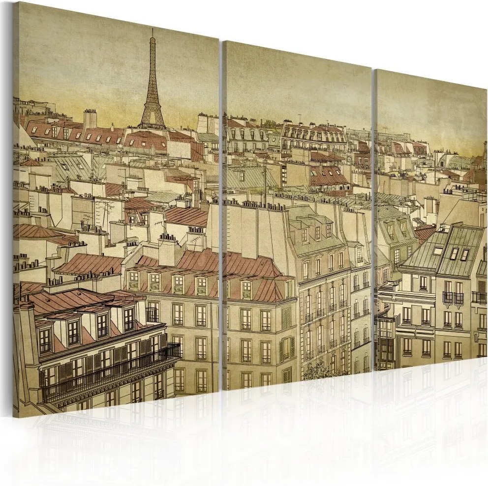 Obraz na plátně Bimago - Paris - the city of harmony 60x40 cm