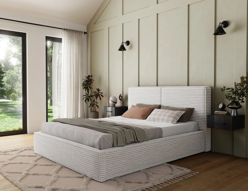 Pesillo postel + kovový rám/plynový píst/kontejner 140x200