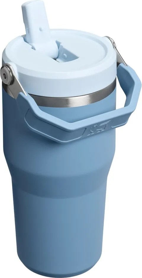 Šedomodrá termoska z nerezové oceli 600 ml IceFlow™ Flip Straw 2.0 Tumbler Indigo – Stanley