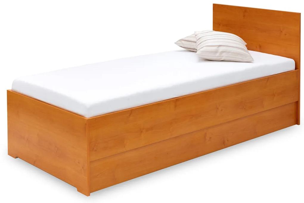 Nábytek Mikulík Retro postel DINO s úložným prostorem, 90×200 cm Dekor: Javor