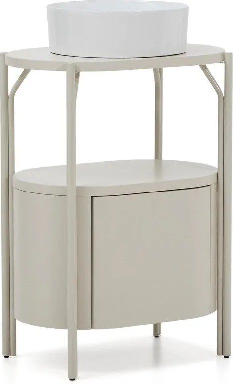 Bílá skříňka pod umyvadlo 60x81 cm Arely – Kave Home