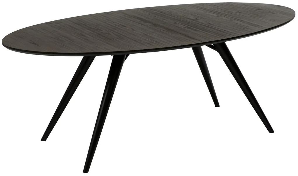 OnaDnes -20% ​​​​​Dan-Form Hnědo šedý dřevěný rozkládací jídelní stůl DAN-FORM Eclipse 200-300 x 110 cm