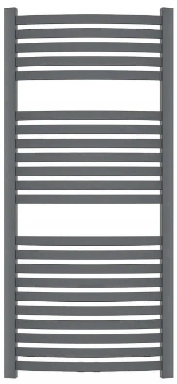Invena, koupelnový žebříkový radiátor 540x1200 mm 538W, grafitová, UG-02-120-A
