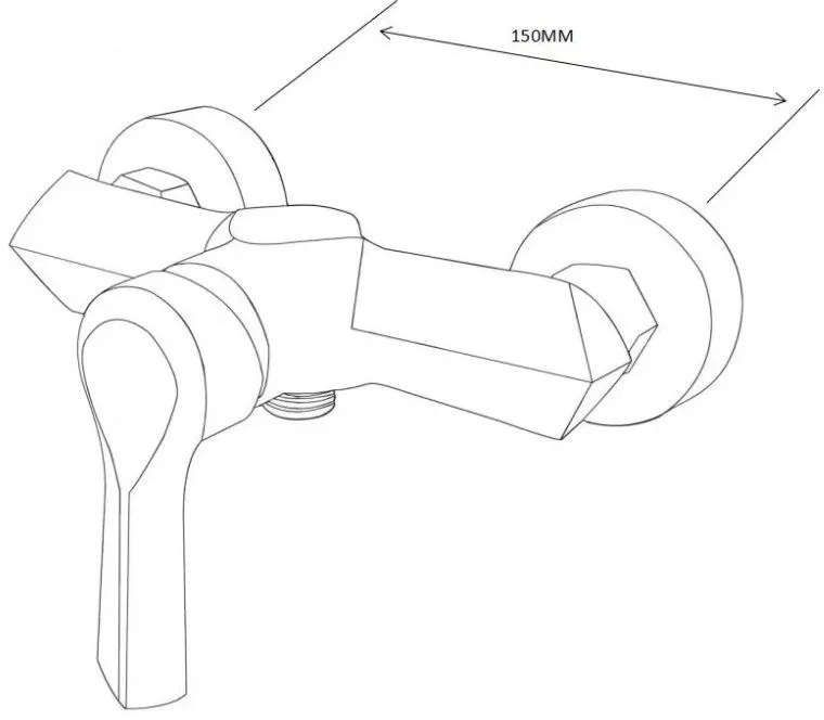 Mexen SABRE - sprchová baterie, bílá, 72140-20