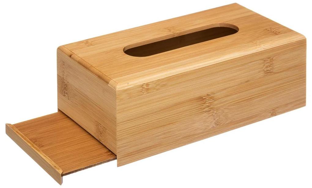 Krabička na kapesníky, bambus, 25 x 13 x 8,5 cm