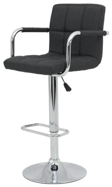 Sconto Barová židle GLORIA černá/chrom | BIANO