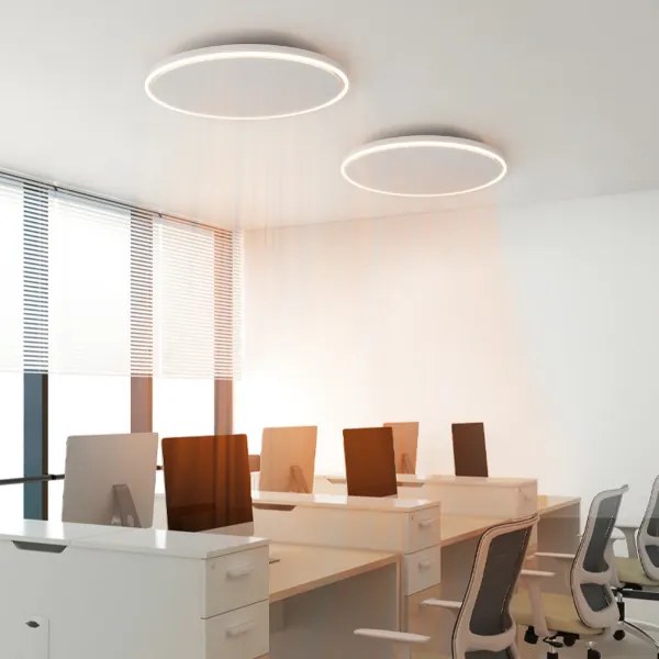 Stropní infrapanel CEILING LED 750W ROUND DESIGN | Průměr 60 cm | LED světlo | Dálkový ovladač | Výhřevnost 13.6 m2