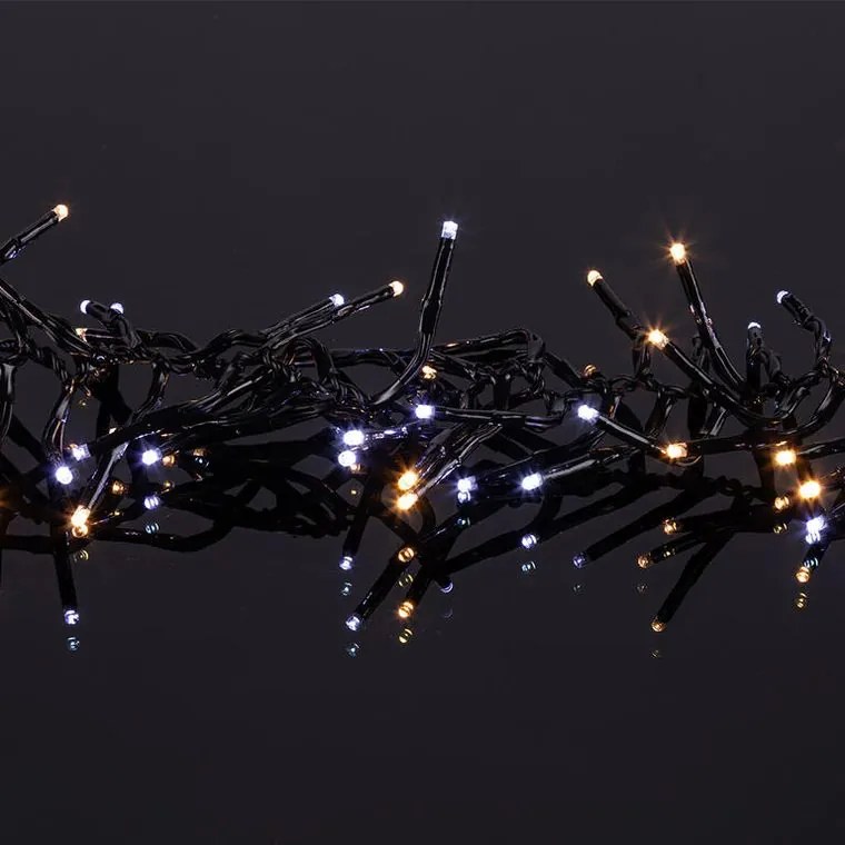 Světelný řetěz vnitřní / venkovní teplá +studená bílá 384 LED