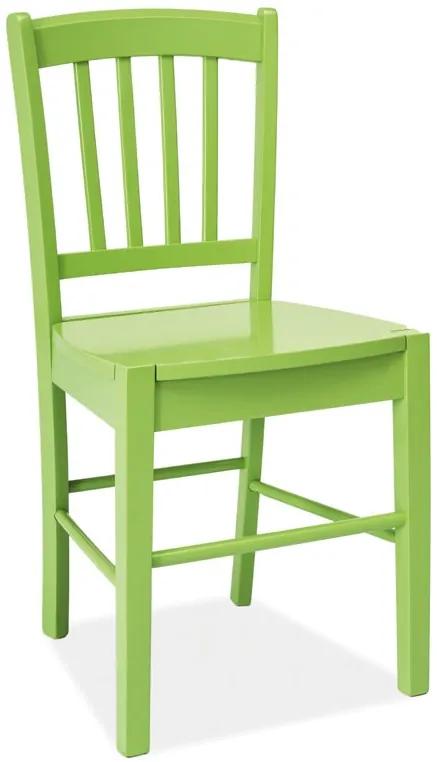 Jídelní dřevěná židle CD-57 zelená
