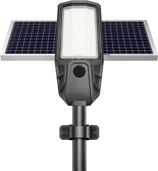 LED Stm. poul. lampa se senz. a solár. pan. KOBRA 400W/24000 mAh IP65 antr. + DO