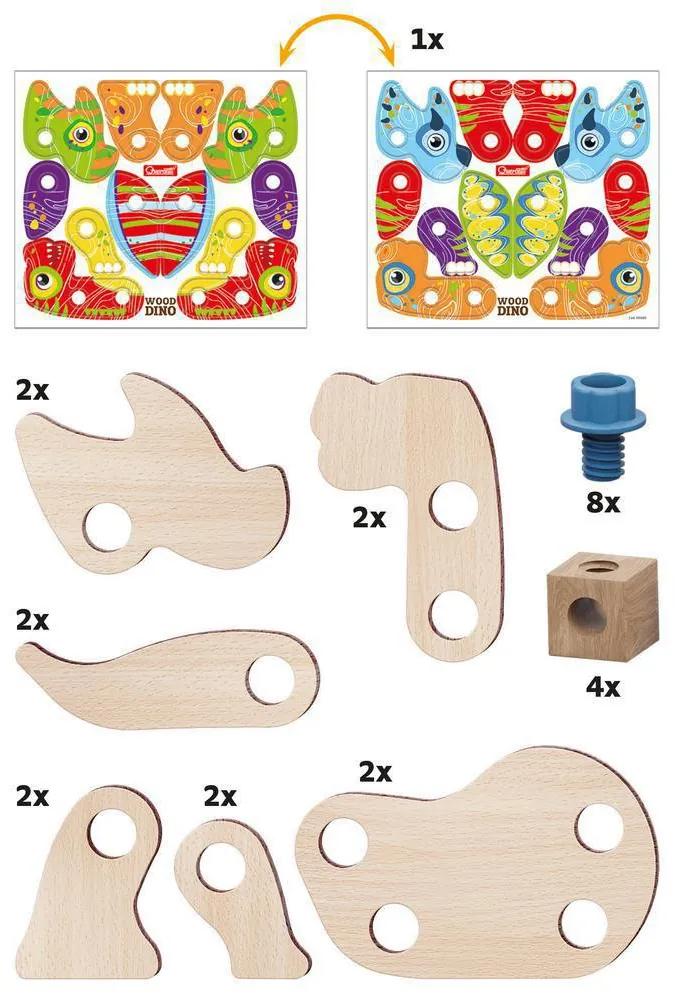 Quercetti Dřevvěné tvary PlayBio - Wood Dino