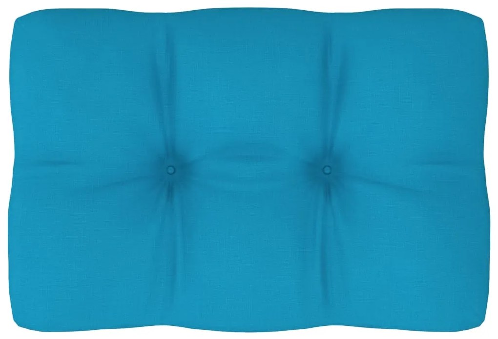 314441 vidaXL Poduška na pohovku z palet modrá 60 x 40 x 10 cm