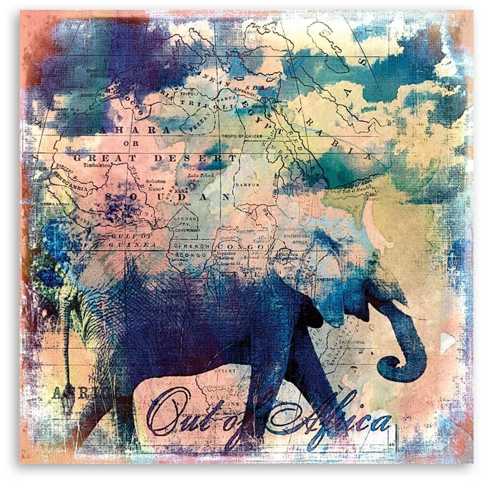 Gario Obraz na plátně Slon v džungli - Andrea Haase Rozměry: 30 x 30 cm