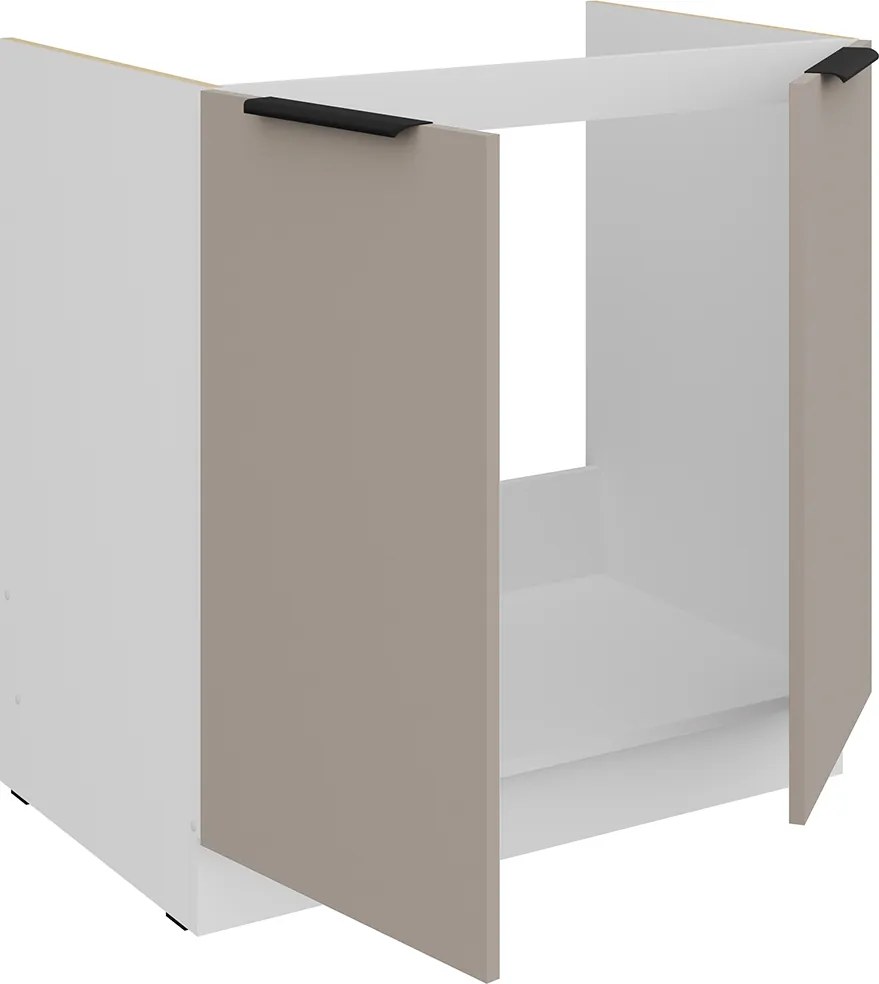 ARIA lb | dolní skříňka 80 ZL 2F dřezová | 80 cm | ANTI FINGERPRINT povrch | bílá/béžová