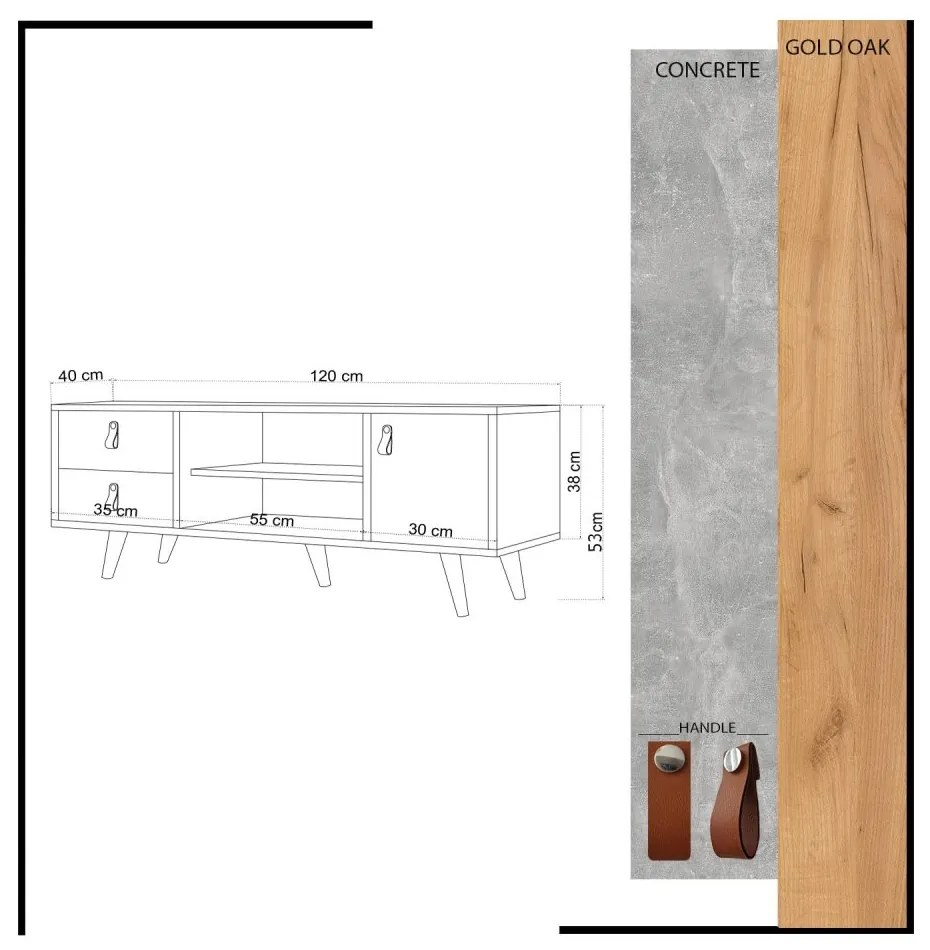 TV stěna / Sestava pod TV Seva