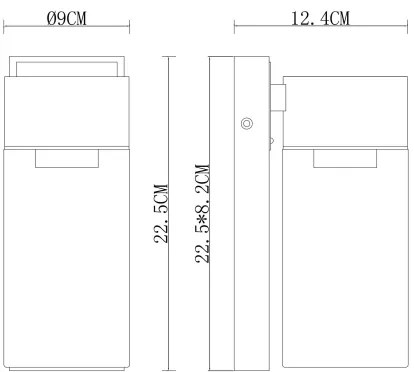 Globo 31975 - Venkovní nástěnné svítidlo ETSI 1xE27/40W/230V IP44