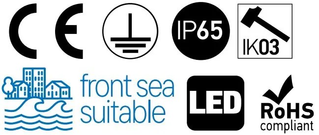 Světla a lustry REDO GROUP Venkovní světlo na fasádu Redo URON 91057 IP65 LED 12,5W beton