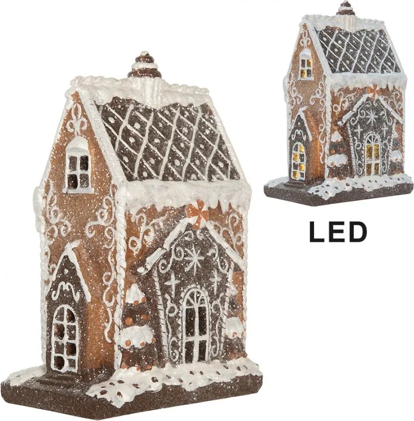 Perníková LED chaloupka Gingerbread Cotti - 15*9*20 cm