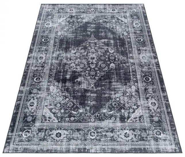 Vopi | Kusový koberec Fiesta 4301 black - 200 x 290 cm