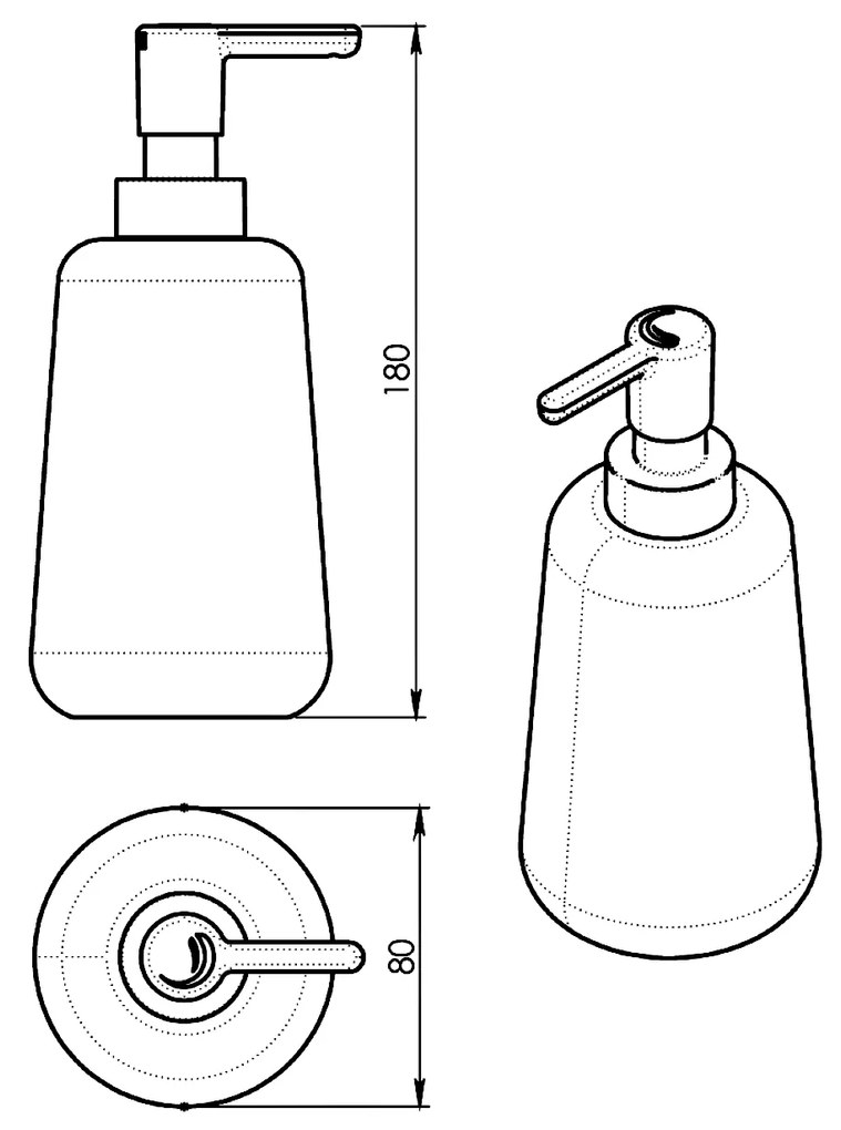 Gedy Gedy, MARIKA dávkovač mýdla na postavení, tortoru, MK8052