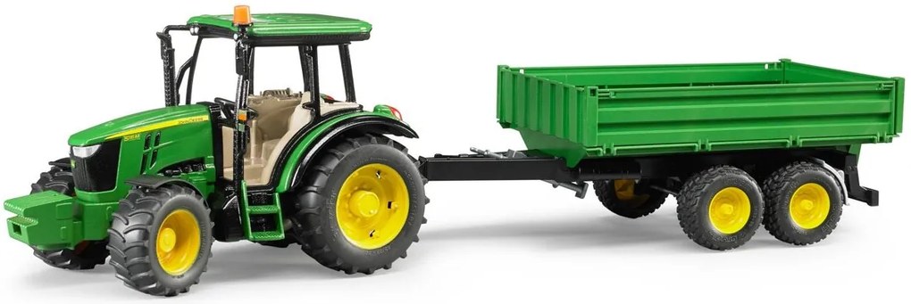 Auto bruder farmer - traktor john deere se sklápěcím přívěsem