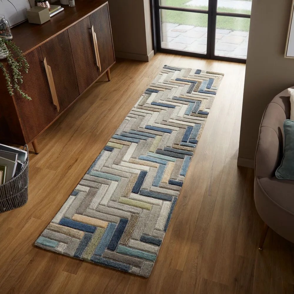 Flair Rugs, Běhoun Moda Russo Natural/Multi, 60x230, vícebarevná, chodba / předsíň