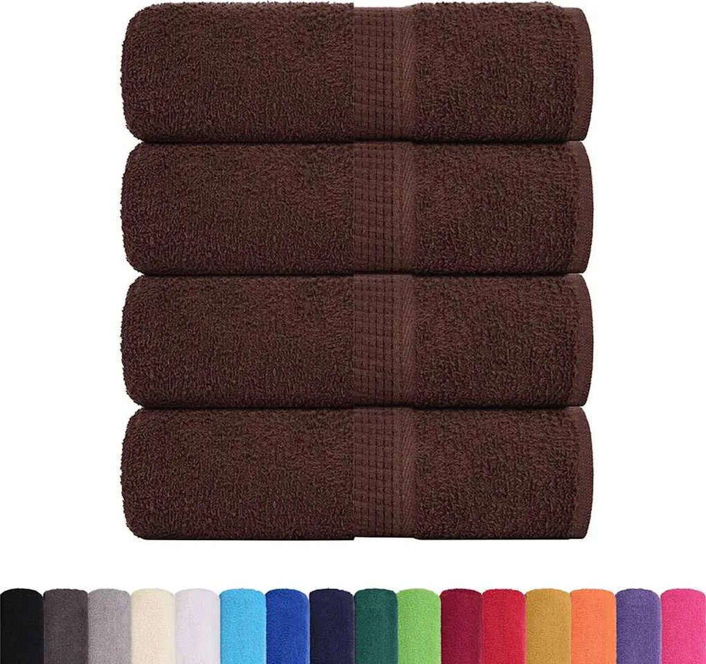 Ručníky FROGN 4 ks hnědé 30x30 cm 360 g/m² 136753