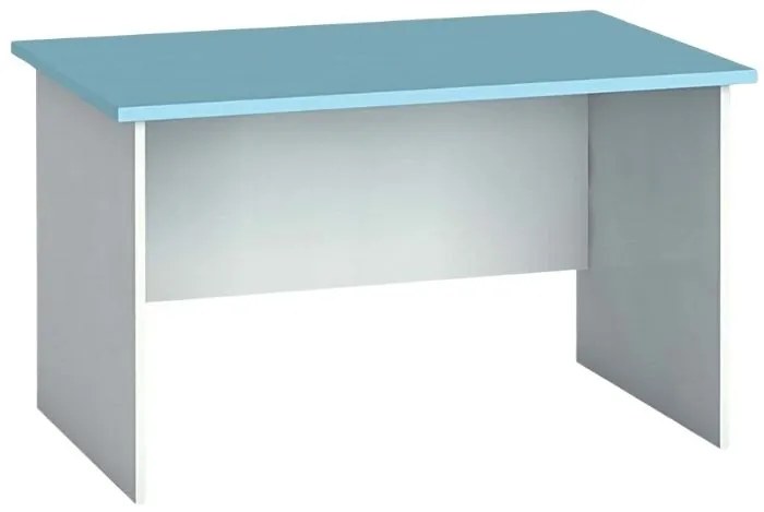 B2B Partner Kancelářský psací stůl PRIMO, rovný 120 x 80 cm, bílá/azurová
