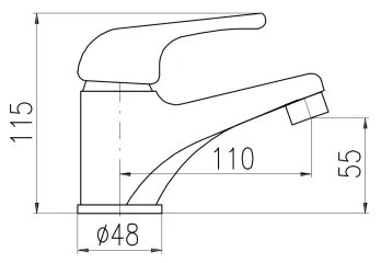 RAV Slezák SAJ091.0 - Umyvadlová baterie JUNIOR 11,5 cm červená/žlutá