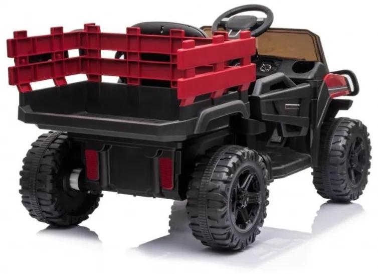 HračkyZaDobréKačky Dětské elektrické autíčko Farmářský Pick-Up červené